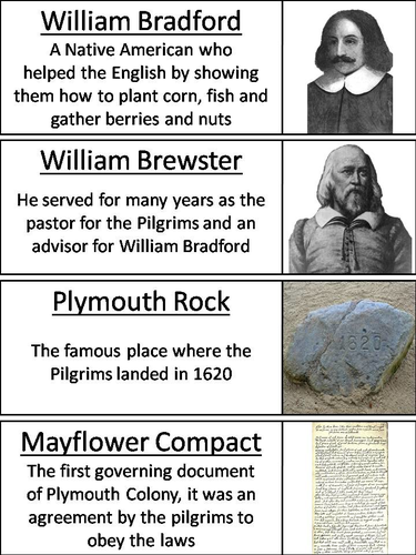 Plymouth Colony Word Wall Cards | Teaching Resources