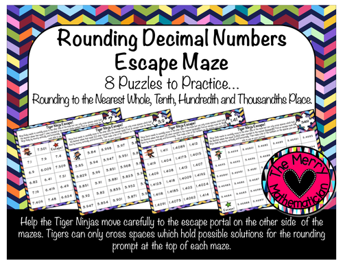 Rounding Escape Mazes for Decimal Values | Teaching Resources Rounding Escape Mazes for Decimal Values | Teaching Resources