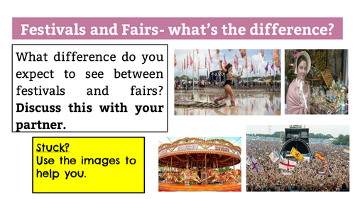 AQA GCSE Paper 2 Reading Section: Festivals and Fairs Resources ...
