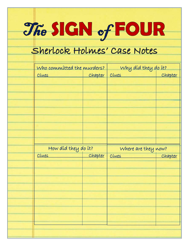 The Sign of Four - Cracking the Case! | Teaching Resources