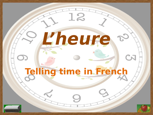 Heure (Time in French) PowerPoint | Teaching Resources