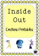 FREEBIE - Inside Out Emotions Worksheets | Teaching Resources