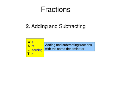 Fractions (adding, subtracting, multiplying, dividing) | Teaching Resources