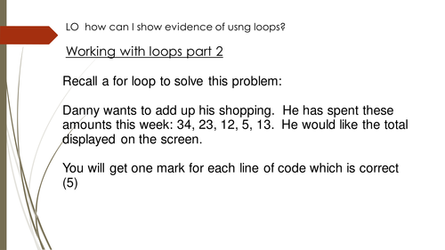 Three Python FOR loop lessons | Teaching Resources Three Python FOR loop lessons | Teaching Resources