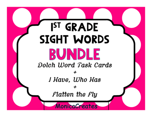 1st Grade Sight Words BUNDLE 4 Complete Activities | Teaching Resources