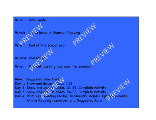 Preventing Summer Slide - Lesson, Activities, Printables, Parent Tips ...