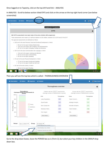 Tapestry Learning Journey - How to check how many observations and ...