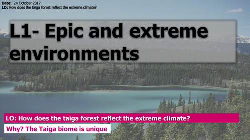 1. Taiga: plant and animal adaptations to climate Edexcel B 8.2a ...