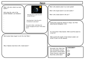 A3 Space revision sheets for KS3 (New GCSE) | Teaching Resources