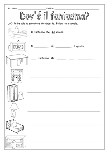 ITALIAN - BUON HALLOWEEN - WORKSHEETS | Teaching Resources