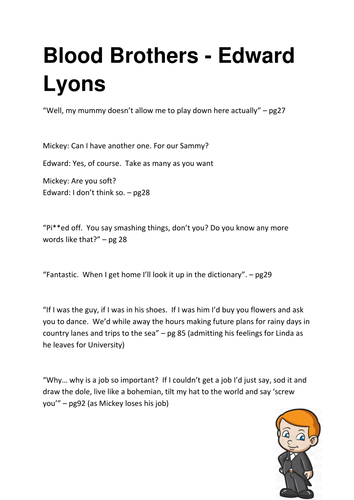 Blood Brothers - GCSE English Literature | Teaching Resources