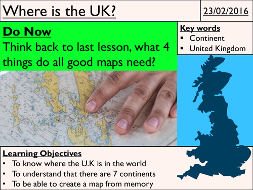 Key Stage 2 Geography - Map Skills and the UK | Teaching Resources