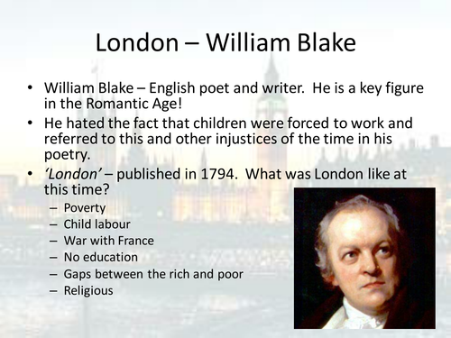 London by William Blake | Teaching Resources