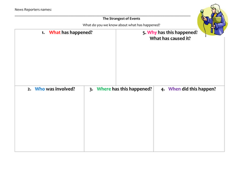 The Iron Man - News Report | Teaching Resources