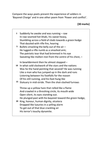 Poetry Comparison (AQA GCSE English Literature) | Teaching Resources