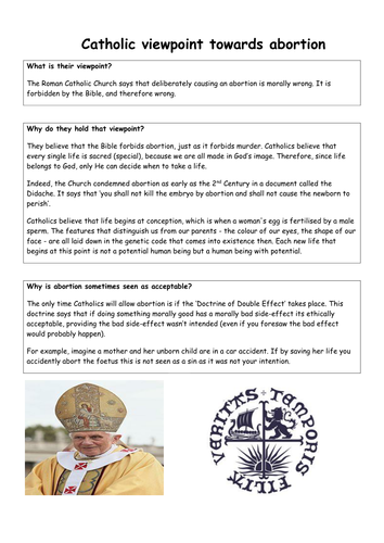 What Are Christian Attitudes Towards Abortion | Teaching Resources