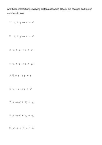 New AQA (2016) Year 1 Physics (AS) - Quarks and Leptons: Leptons ...