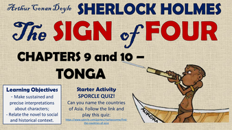 The Sign of Four - Tonga! | Teaching Resources