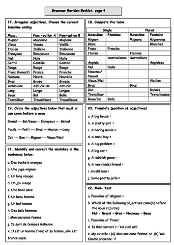 Adjectives: PPT Tutorial and Practice + Worksheets | Teaching Resources