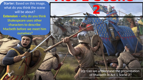 Act 1 Scene 2 Macbeth GCSE English Literature 9-1 | Teaching Resources