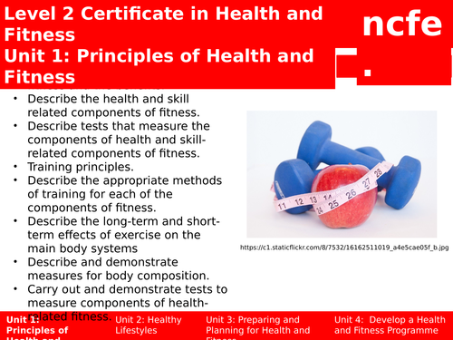NCFE Level 2 Health and Fitness SOW - Unit 1 Principles of Fitness Unit ...