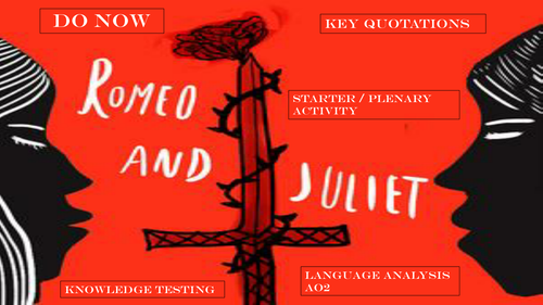 Over 100 slides of whole play- Language Analysis Activity with Qs ...