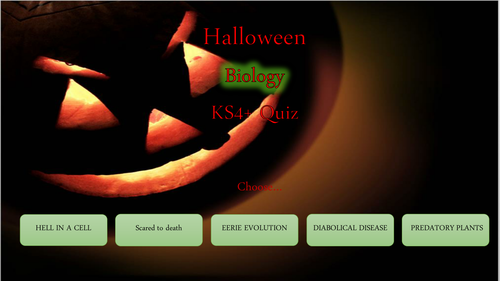 Halloween Quiz and Boardgame - Biology Edition | Teaching Resources