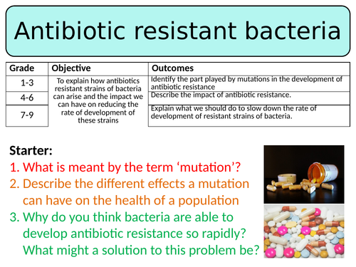 NEW AQA GCSE Trilogy (2016) Biology - Evolution of antibiotic resistant ...