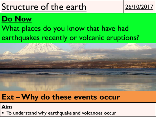 IGCSE The Natural Environment - Earthquakes and Volcanoes | Teaching ...