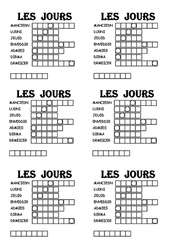 Year 7 Term 1 French | Teaching Resources