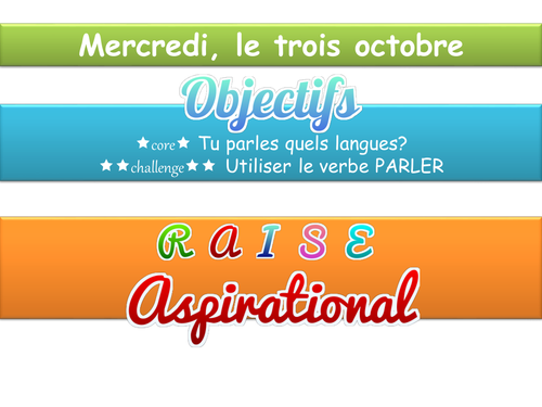 Year 7 Term 1 French | Teaching Resources