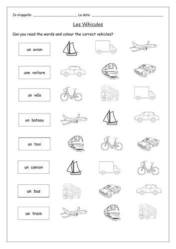 FRENCH - How do you get to school? - Comment vas-tu à l'école ...