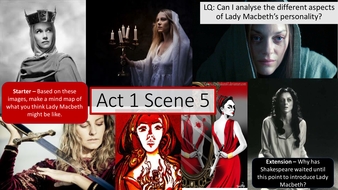 Act 1 Scene 5 Macbeth GCSE English Literature 9-1 by ajs12345 ...