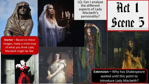 Act 1 Scene 5 Macbeth GCSE English Literature 9-1 | Teaching Resources
