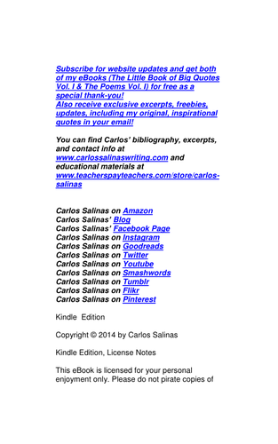 The Little Book of Big Quotes ebook by Carlos Salinas Motivation and ...