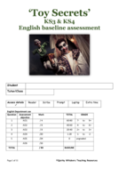Baseline Assessment English Language KS3 KS4 | Teaching Resources