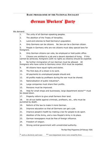 Rise of the Nazis | Teaching Resources