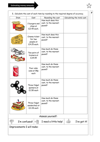 Estimating with money | Teaching Resources
