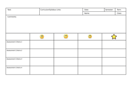 Clean and Clear Assessment Rubrics | Teaching Resources