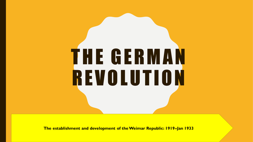 The German Revolution, 1918 | Teaching Resources