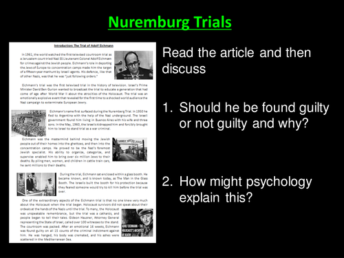 Explanations of Obedience (Agentic State and Legitimacy of Authority ...