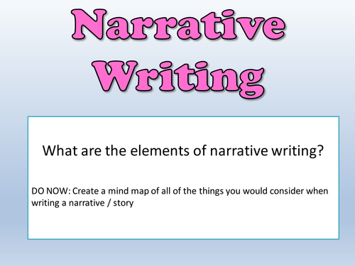 Narrative Writing Unit - Over 200 slides for NW for C1SB EDUQAS but can ...