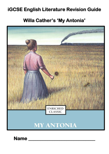 'My Antonia' revision booklet | Teaching Resources