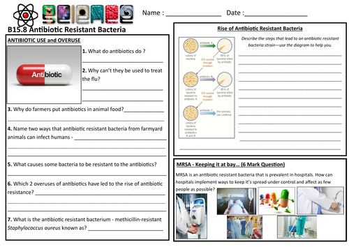 Antibiotic Resistant Bacteria Lesson - AQA GCSE (4.6.3) (B15.8 ...