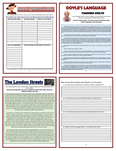 The Sign of Four Comprehension Activities Booklet! | Teaching Resources
