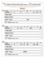 Algebra Y6 - Sequences and Formulae Free Taster | Teaching Resources