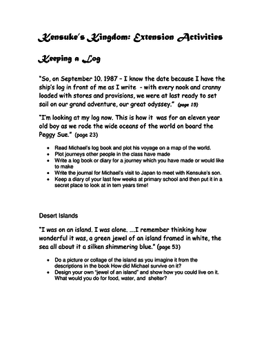 Kensuke's Kingdom All You Need Teaching Bundle! | Teaching Resources