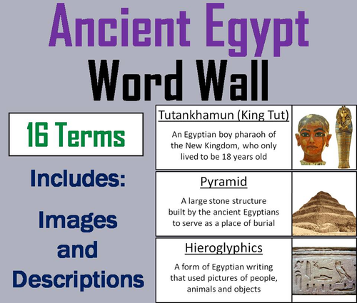 Ancient Egypt Word Wall Cards | Teaching Resources