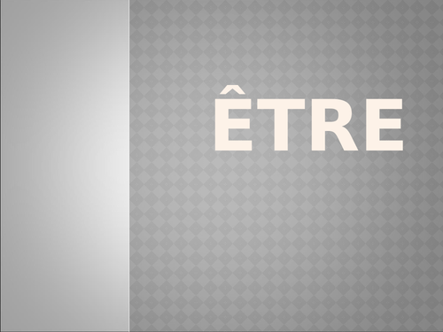 Être French Verb PowerPoint Distance Learning | Teaching Resources