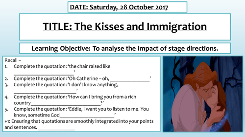 A View From the Bridge Complete Scheme - 14 lessons | Teaching Resources